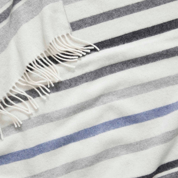 Striped Lambswool Throw Blanket | Brooklinen